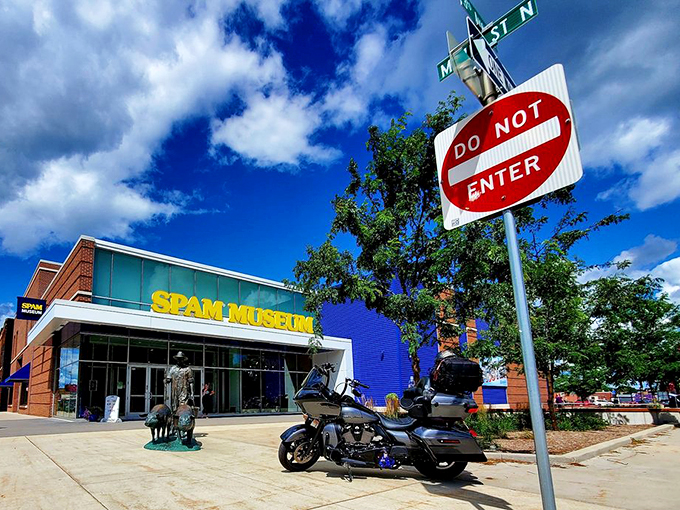 Welcome to the Louvre of luncheon meat! This place is more entertaining than you'd expect, unless you're a vegetarian. Photo credit: Todd S.