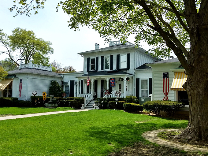 Norman Rockwell meets Mary Poppins in this charming Geneva time capsule. Step through the blue awning into a world of wonder!