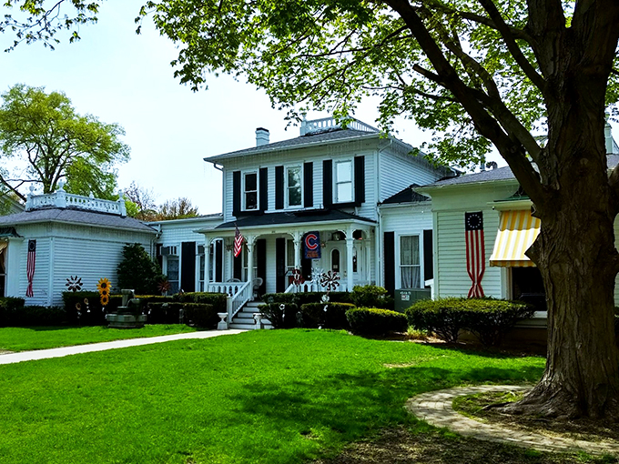 Norman Rockwell meets Mary Poppins in this charming Geneva time capsule. Step through the blue awning into a world of wonder!