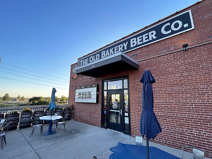 From kneading dough to brewing gold. The Old Bakery Beer Company rises to the occasion with organic brews in a former industrial bakery.