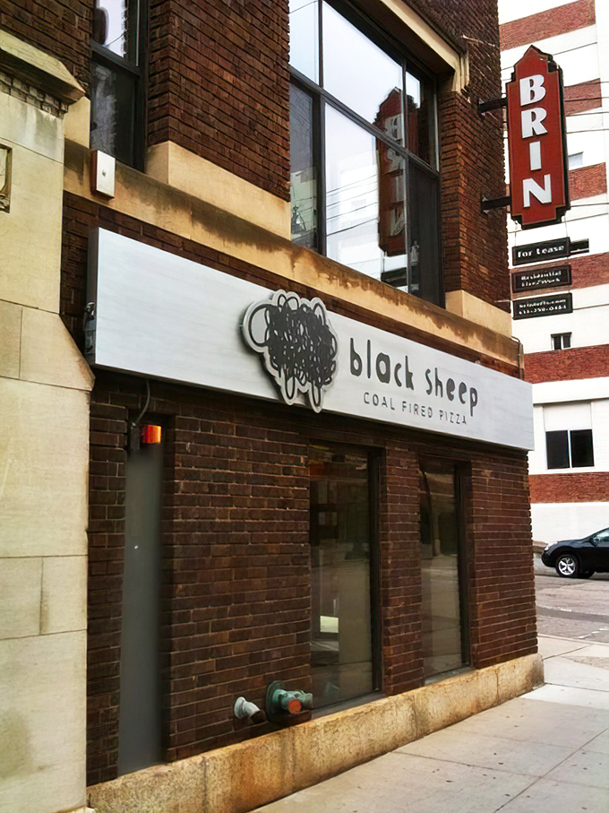 No wool over your eyes here! Black Sheep's bold signage promises &ndash; and delivers &ndash; pizza perfection within.