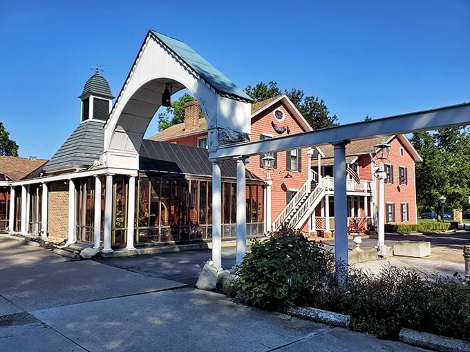 Red brick, white trim, and a whole lot of history. It's like stepping into a Norman Rockwell painting... with a twist.