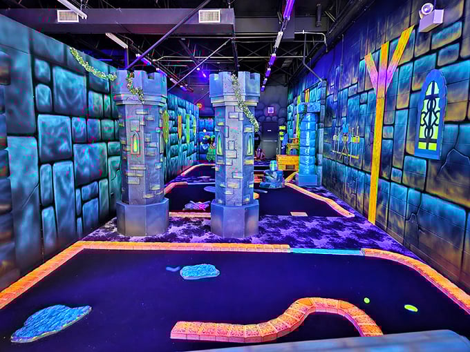 Knights, cameras, action! This medieval-meets-modern playground is where Camelot collides with Chuck E. Cheese in the best possible way. Photo credit: Roger Terhune