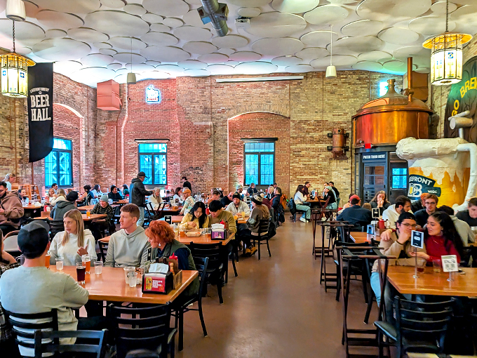 Inside Lakefront's Palm Garden, it's always Oktoberfest. The only thing louder than the laughter is the sound of glasses clinking in cheers.