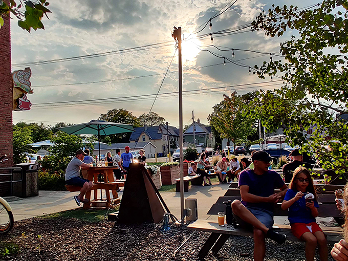 Unicorns called, they want their ice cream back! This colorful oasis serves up scoops that are part dessert, part modern art. Photo credit: Julie Schwartz
