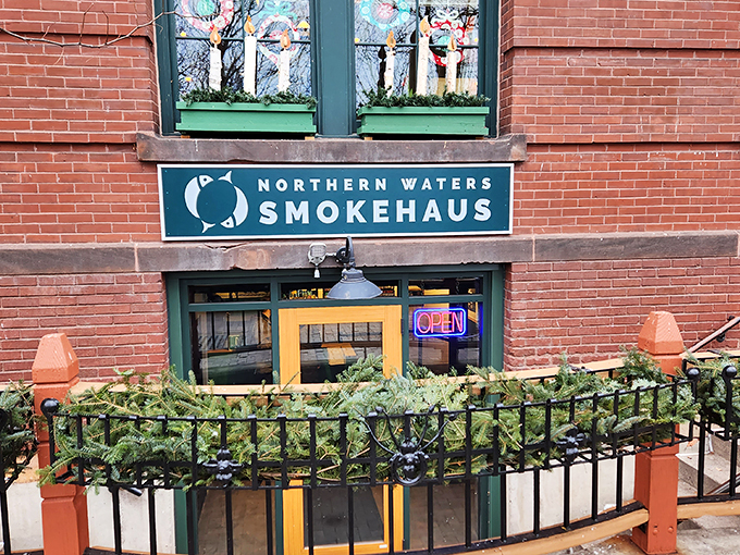 Winter scene outside, smoky paradise inside. Prepare for a flavor explosion that'll warm you from the inside out. Photo credit: Dave Soderholm