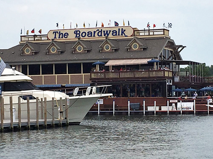 Where lobsters wear top hats and boats do the cha-cha. The Boardwalk serves up quirky charm with a side of spectacular harbor vistas.