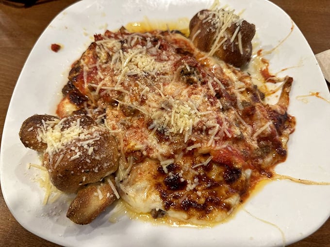 Lasagna or edible art? This cheesy masterpiece could make the Mona Lisa jealous. Leonardo da Vinci, meet Leonardo da Kitchen!