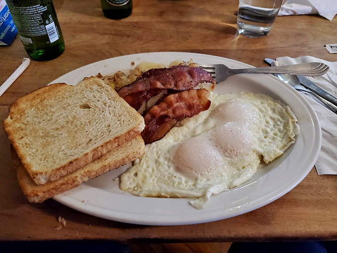 Rise and shine, taste buds! This classic breakfast spread is like a warm hug for your stomach&mdash;comfort food that speaks the universal language of "yum."