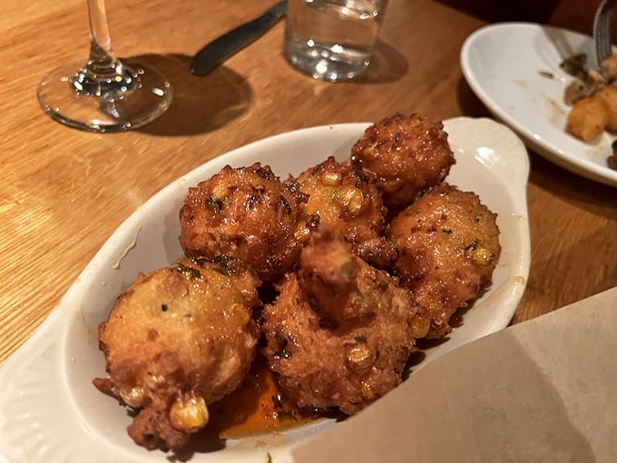 Golden orbs of corny delight! These fritters are so good, you'll be tempted to start a write-in campaign for Corn 2024.