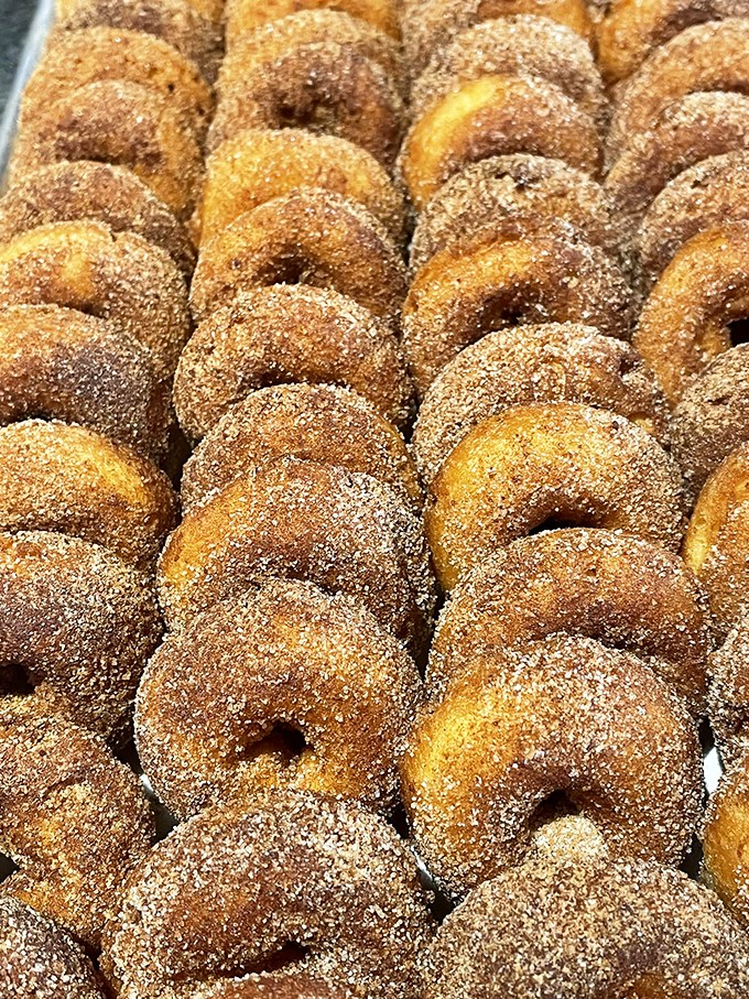Behold the holy grail of fried dough! These sugar-dusted beauties are what donut dreams are made of.