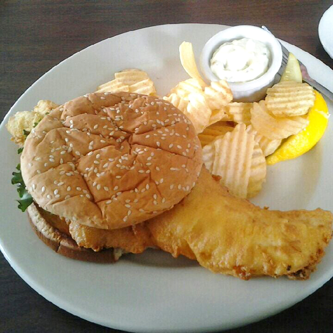 The haddock burger that launched a thousand ships&hellip; or at least a few hundred return visits. Golden, crispy, and utterly irresistible.