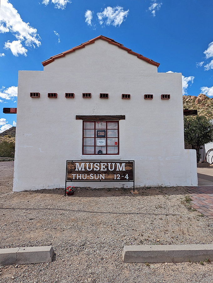 History buffs, rejoice! This quaint museum might look closed, but it's just playing hard to get. Step inside for a time-traveling adventure through Ajo's past. Photo credit: Chris Walden