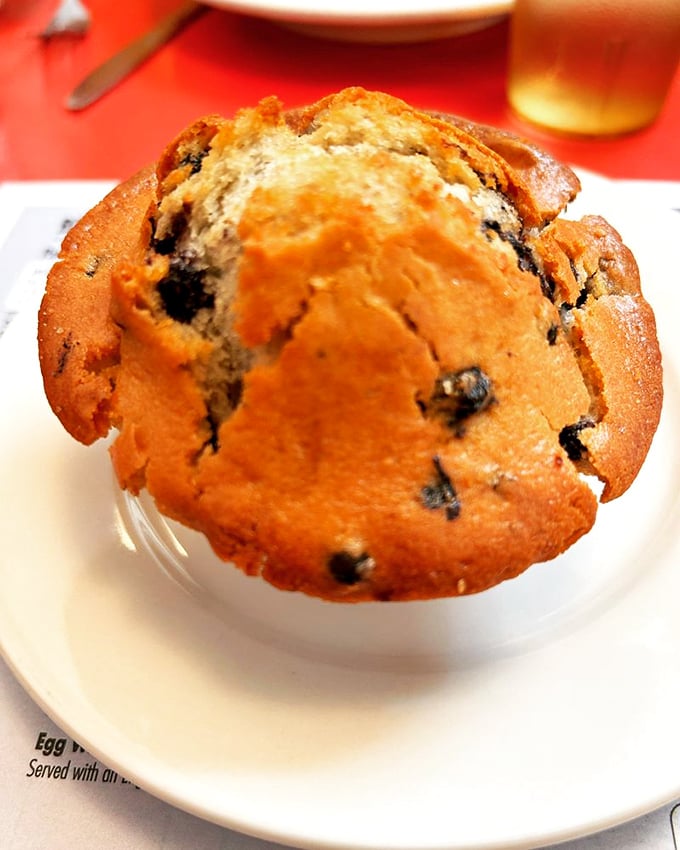 This blueberry muffin isn't just breakfast &ndash; it's Maine sunshine captured in a golden-brown crown of perfection.