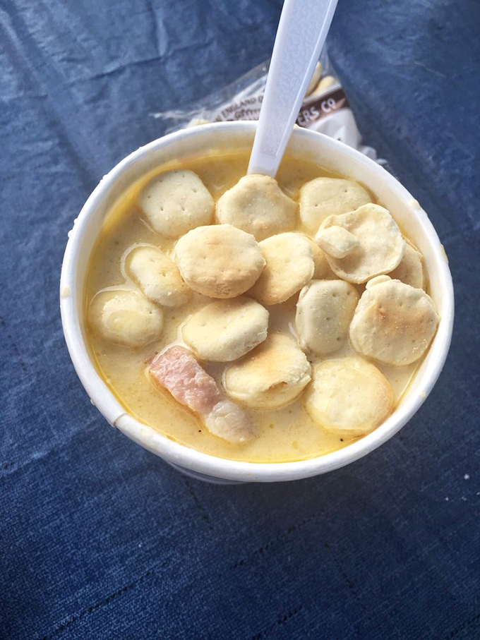 Clam chowder so packed with plump bivalves, you'll need a bigger spoon. The broth is liquid gold with a pearl in every bite. Photo credit: Lisa N.
