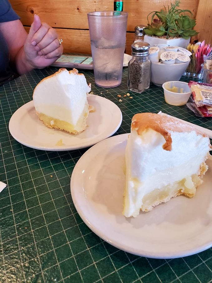 Cloud nine has nothing on these cream pies. One bite and you'll swear you've found the meaning of life, nestled in a perfect golden crust. Photo credit: Dan A.