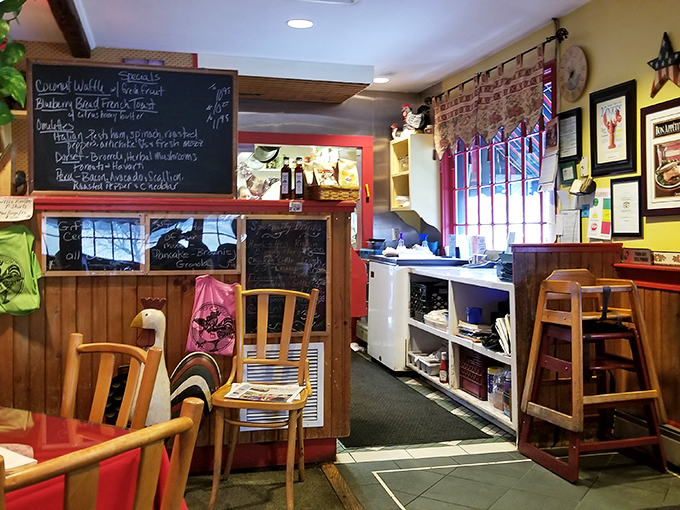Whimsical touches and local art adorn the walls, creating an atmosphere as rich and inviting as their famous maple syrup.