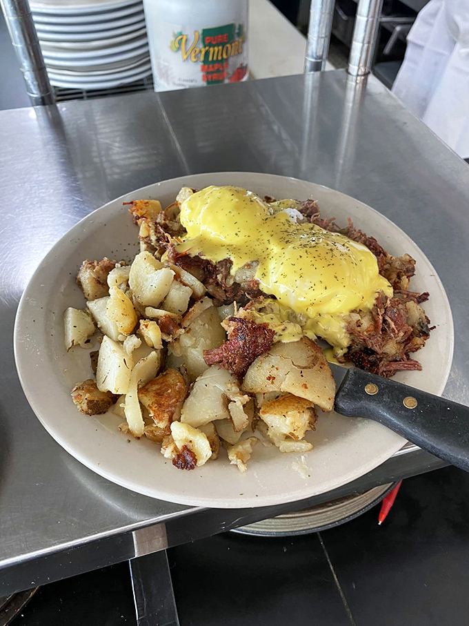 Behold, the pièce de résistance! Bob's Eggs Benedict is a towering testament to breakfast perfection. It's so good, you might forget your own name – but you'll never forget this taste.