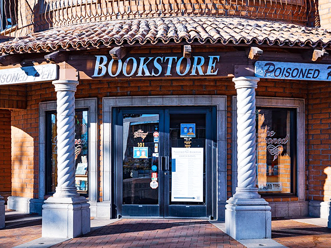 4. frontGrand columns and Spanish tiles set the stage for literary magic. It's like the Alamo, if the Alamo were stuffed with books and intrigue.