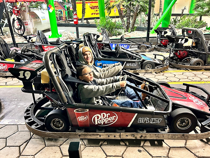 Ready, set, go-kart! Channel your inner Mario as you zip around the track, leaving your worries (and maybe your dignity) in the dust.