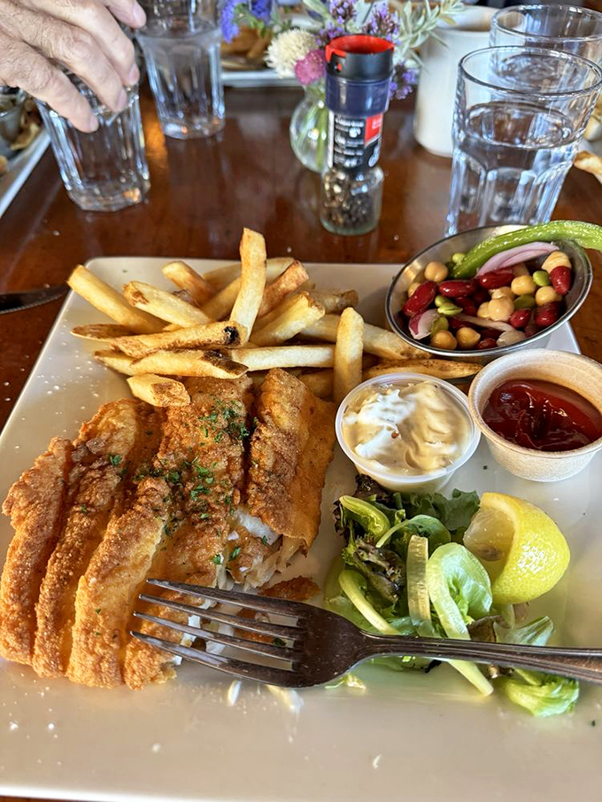 Golden-crusted haddock that's so perfectly crispy, it makes other fish and chips feel like they need to step up their game. Photo credit: Darrell M.