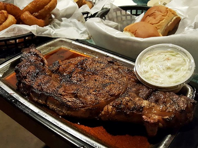 Behold, the pi&egrave;ce de r&eacute;sistance! This platter of ribs is so tender, it might just fall off the bone if you look at it too hard.