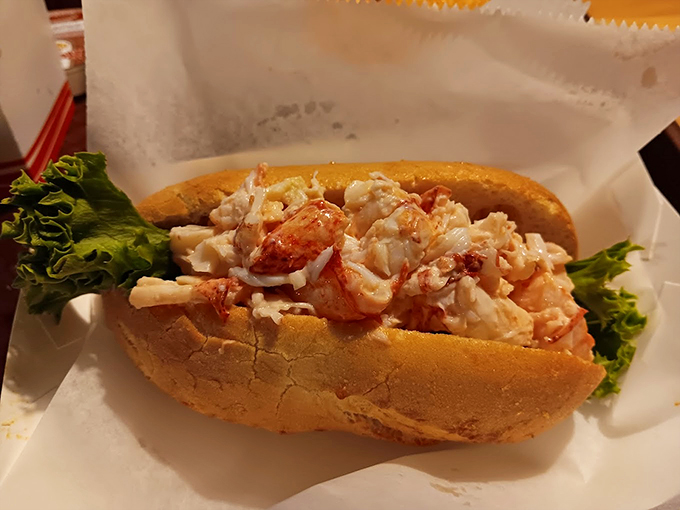 This isn't just a lobster roll - it's a love letter from the sea, packed with sweet meat and served on a perfectly toasted bun.