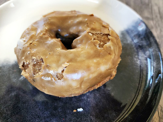 Maple meets blueberry in this golden-glazed masterpiece. It's like autumn and summer had a delicious donut baby!