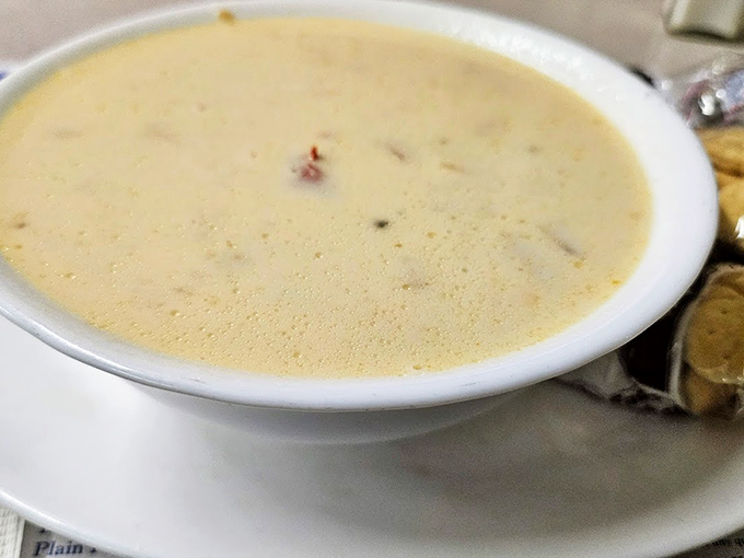 This isn't just chowder, it's a creamy ocean symphony in a bowl. Each spoonful tells a story of Maine's coastal bounty.