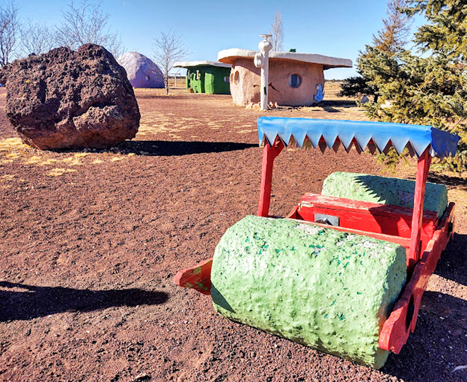 The original eco-friendly vehicle: a stone-age car that would give Tesla a run for its money.