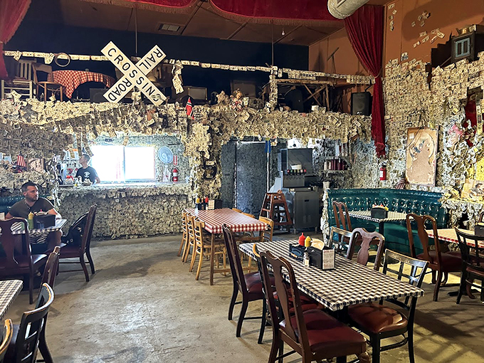 Money talks, but here it practically shouts! Every dollar tells a story in this quirky shrine to the almighty greenback. 