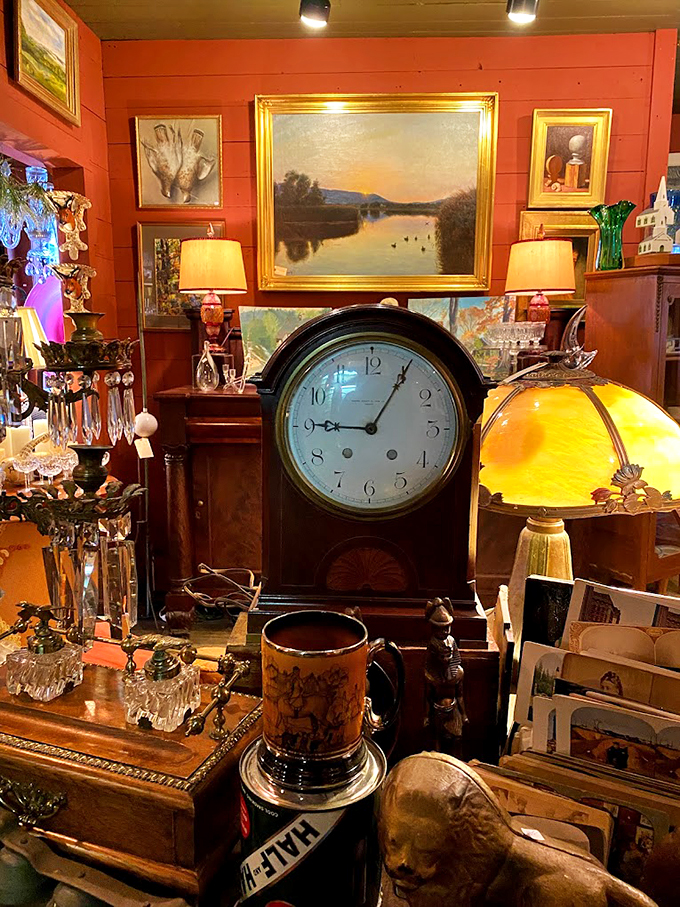 Time stands still in this corner of curiosities. That clock might be ticking, but you'll lose track of hours exploring these vintage gems.