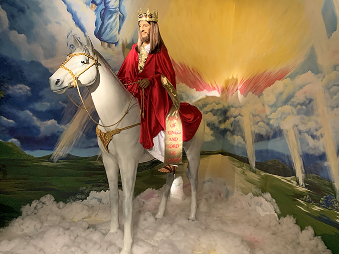 Giddy up, salvation! Jesus takes the reins in this dramatic display, giving 'horsing around' a whole new biblical meaning.