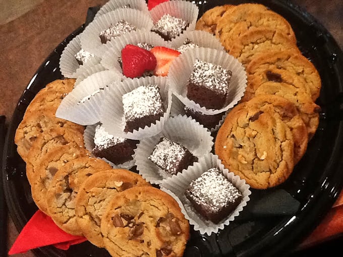 Sweet temptation alert! This dessert platter is like a greatest hits album for your mouth &ndash; every bite's a chart-topper. Photo credit: Michael's Grill