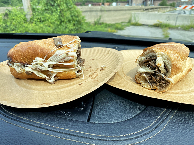 Behold, the sandwich of champions! This cheesesteak is ready to take on your hunger and win by a landslide.