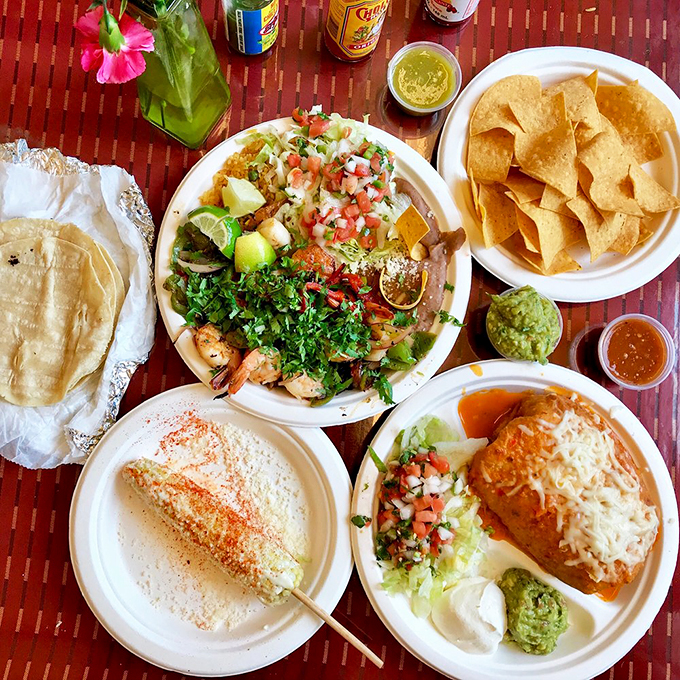 Holy guacamole! This platter looks like it was assembled by the Avengers of Mexican cuisine. Assemble your appetite, folks – it's go time!
