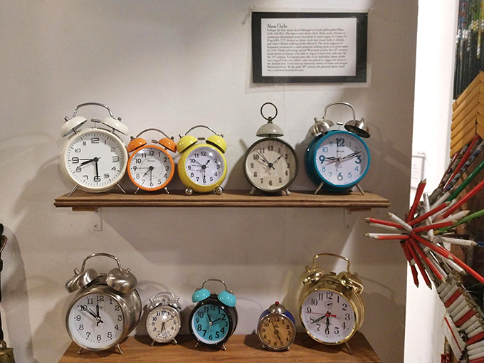 Time flies when you're having fun, but here it also ticks, tocks, and occasionally goes cuckoo. A clockwatcher's paradise!