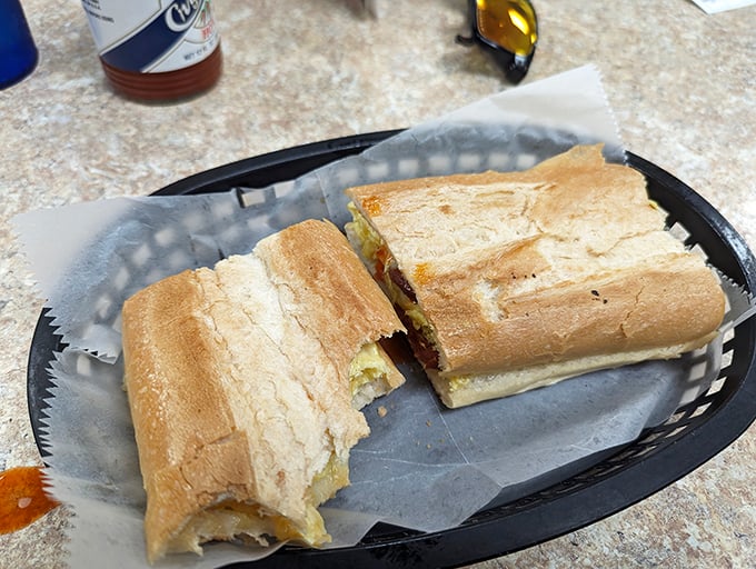 Behold, the Cuban sandwich in all its glory! It's like a warm, crusty hug for your mouth. Photo credit: william bossom