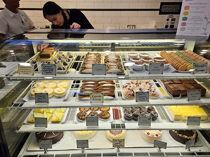 Feast your eyes on this glass case of temptation. It's like a museum where you're actually encouraged to touch (and devour) the exhibits.