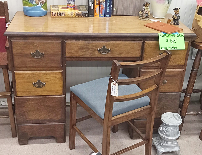 This writing desk has seen more stories than Stephen King. At $125, it's a steal for aspiring novelists and daydreamers alike.