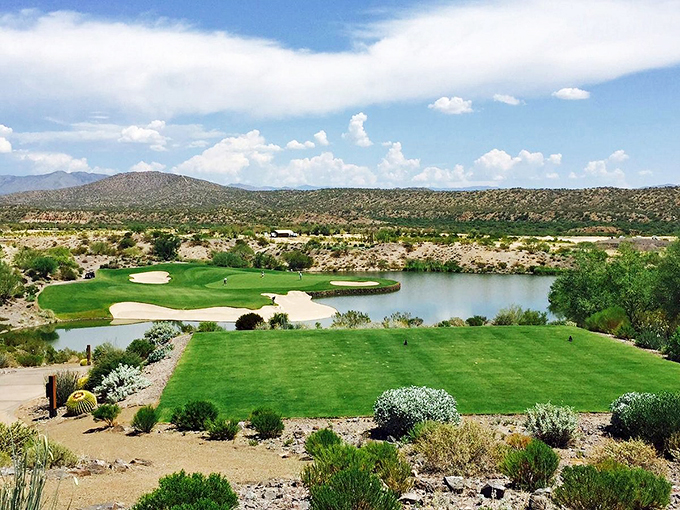 Who says you can't find an oasis in the desert? This lush golf course is like finding a salad bar in the middle of a steakhouse &ndash; unexpected, but oh so refreshing!