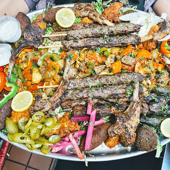 This kebab platter isn't just a meal. It's a meat lover's dream come true. It's got more layers than a Shakespeare play, and twice the drama!