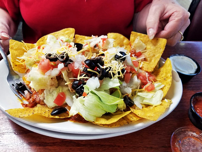 Nacho average appetizer! This mountain of cheesy, crunchy goodness is like a fiesta in your mouth &ndash; no pi&ntilde;ata required.