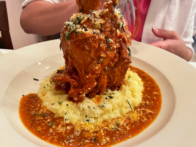 Meet the Godfather of comfort food. This ossobuco isn't just falling off the bone; it's practically crowd-surfing onto your plate.