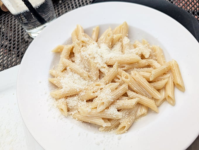 Simple yet sublime, this penne dish is proof that sometimes less is more. It's the little black dress of pasta &ndash; classic, elegant, and always in style. Photo credit: Lissa Murray