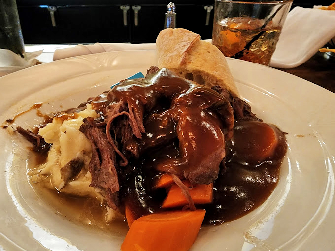 Comfort food alert! This pot roast looks so tender, it might just fall off your fork before it reaches your mouth.