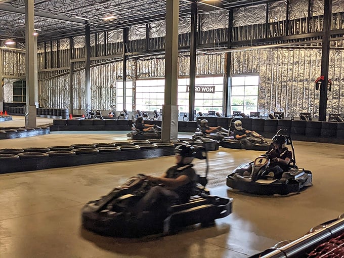 "Ready, set, zoom! These sleek karts are itching to hit the track faster than you can say 'checkered flag.'" Photo credit: Full Throttle Adrenaline Park, Novi: High Speed Go Karting, Racing Sims, Virtual Reality, Corporate & Group Events