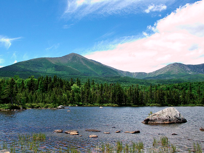 Baxter State Park: Where the clouds come down to earth for a swim. Talk about a heavenly dip!