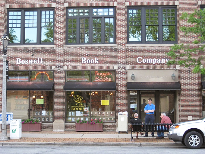Boswell's classic brick facade whispers tales of literary gatherings past. Step inside for your next chapter of book-loving bliss!