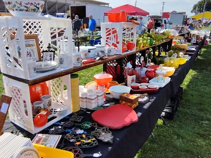 Treasure hunter's paradise! This outdoor extravaganza is where vintage lovers come to haggle, hunt, and reminisce.